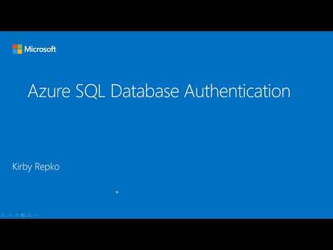 Azure SQL Database Authentication - How to set up ID's