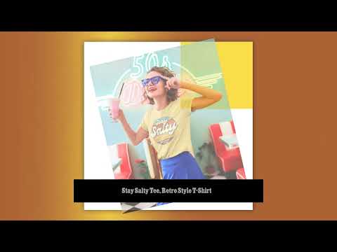 Stay Salty Tee, Retro Style T-Shirt