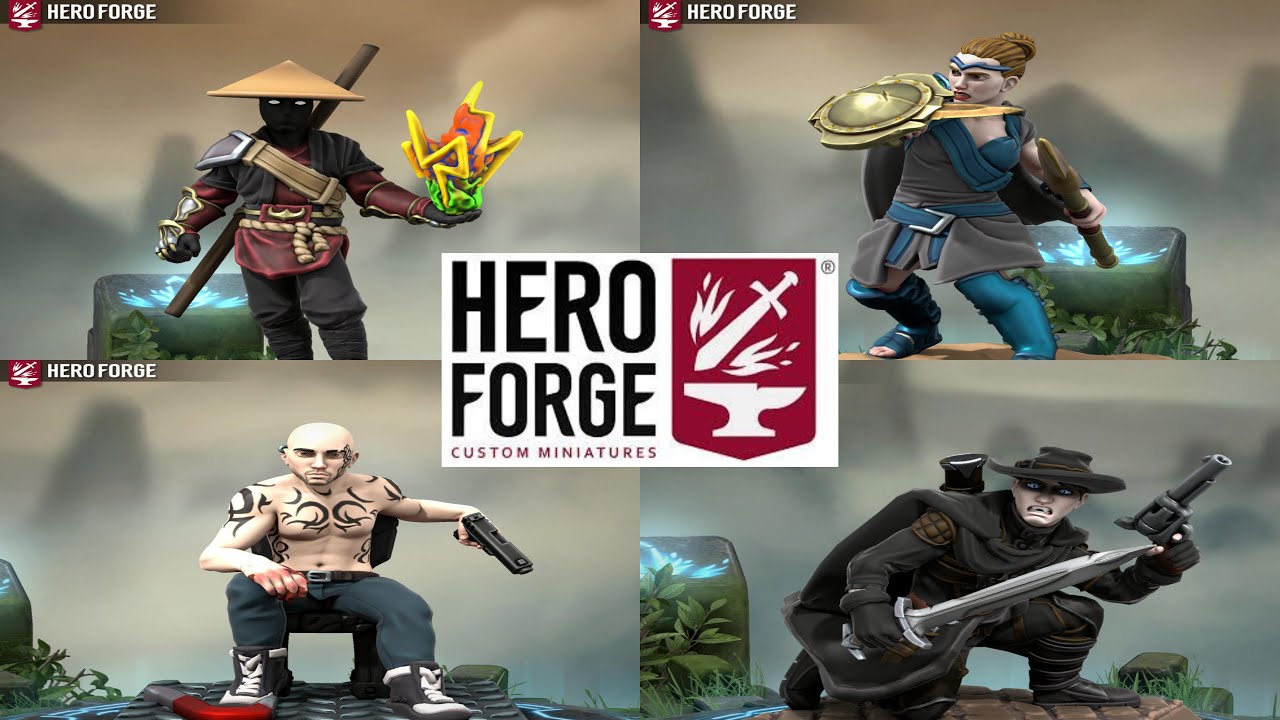 Hero Forge: Custom Miniatures from DC (My Characters)