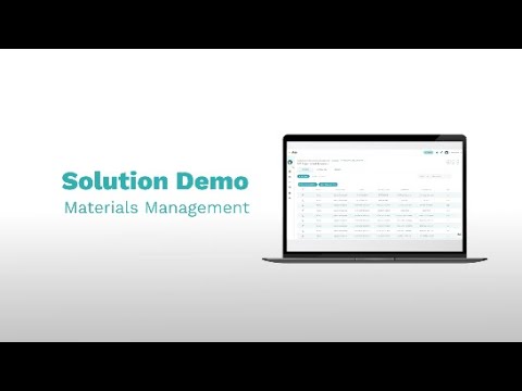 Solution Demo: Materials Management
