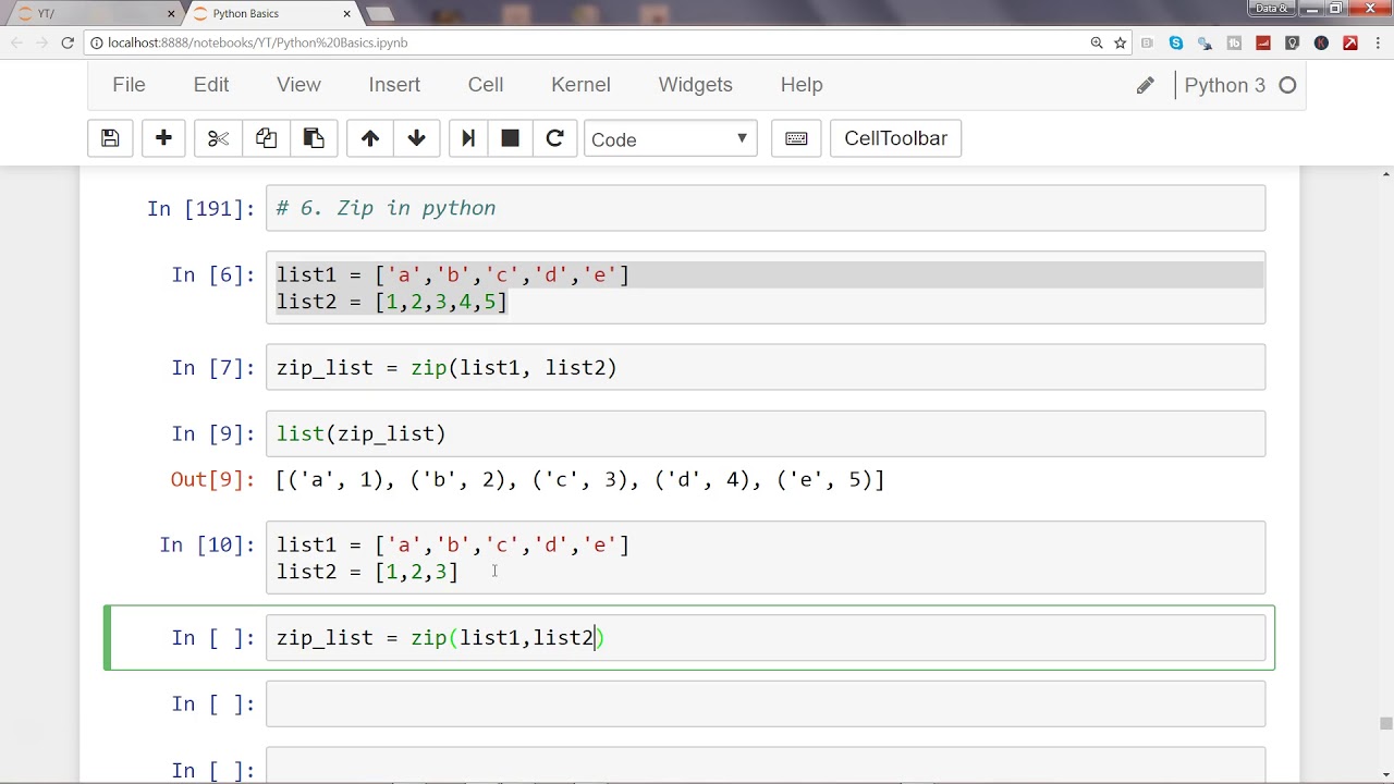Python 3 Programming Tutorial | How to zip and unzip lists or dictionaries | zip and unzip function