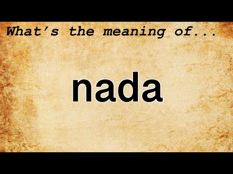 Nada Meaning : Definition of Nada