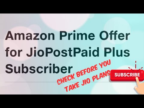 Activate Amazon Prime Membership with JIO