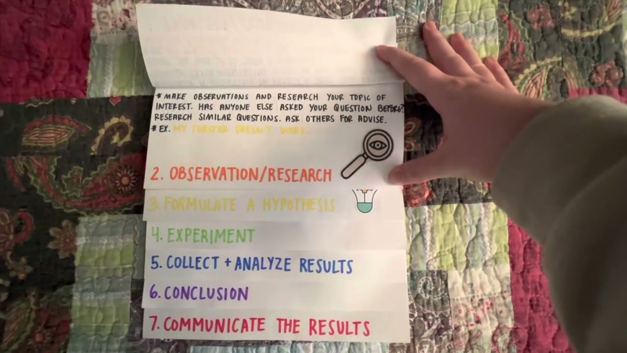 EDUC390: Scientific Method Foldable