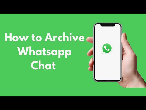 How to Archive Whatsapp Chat on iPhone (2021)