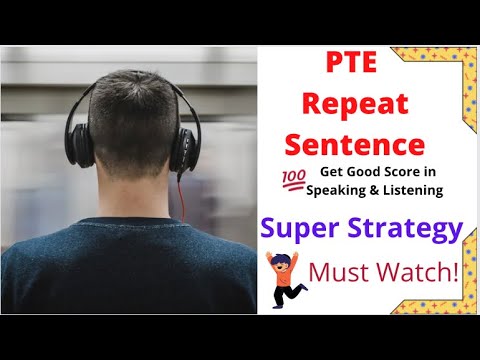 Repeat sentence PTE tips and tricks | New strategy (how to improve repeat sentence)