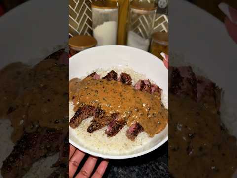 Steak with Peppercorn Sauce | The perfect sauce for your steak 🥩 #cooking #eatsbytweet