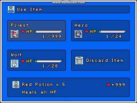 Final Item Menu | Retro RPGs