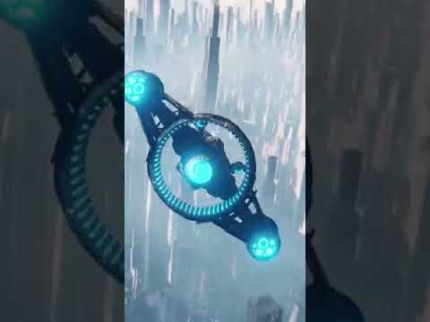 Space ship arrival - blender 3D