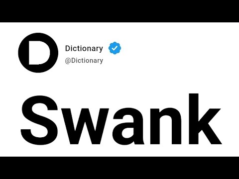 Swank Meaning In English