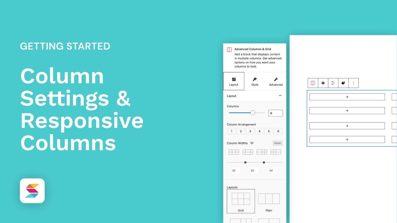 Column Settings & Responsive Columns