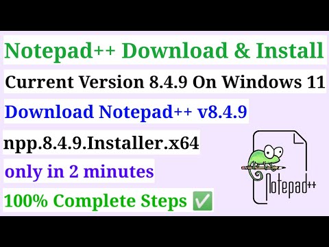 Notepad++ Download and Install for Windows 11 || Notepad Plus Plus Download and Install On Windows