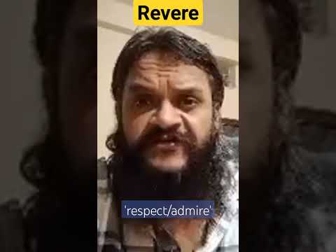Revere: Pronunciation, Meaning, Example Sentence #LearnEnglish