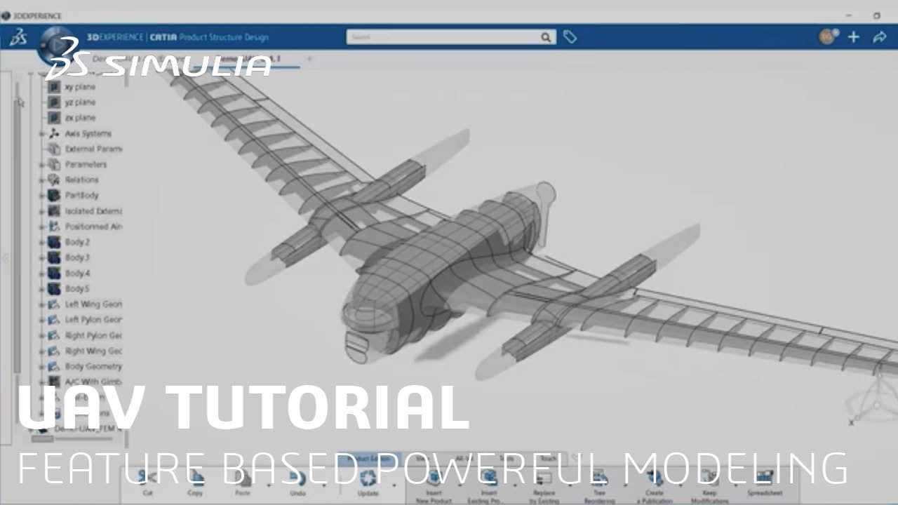 Feature-Based Powerful Modeling on the 3DEXPERIENCE Platform | SIMULIA UAV Tutorial (5/18)