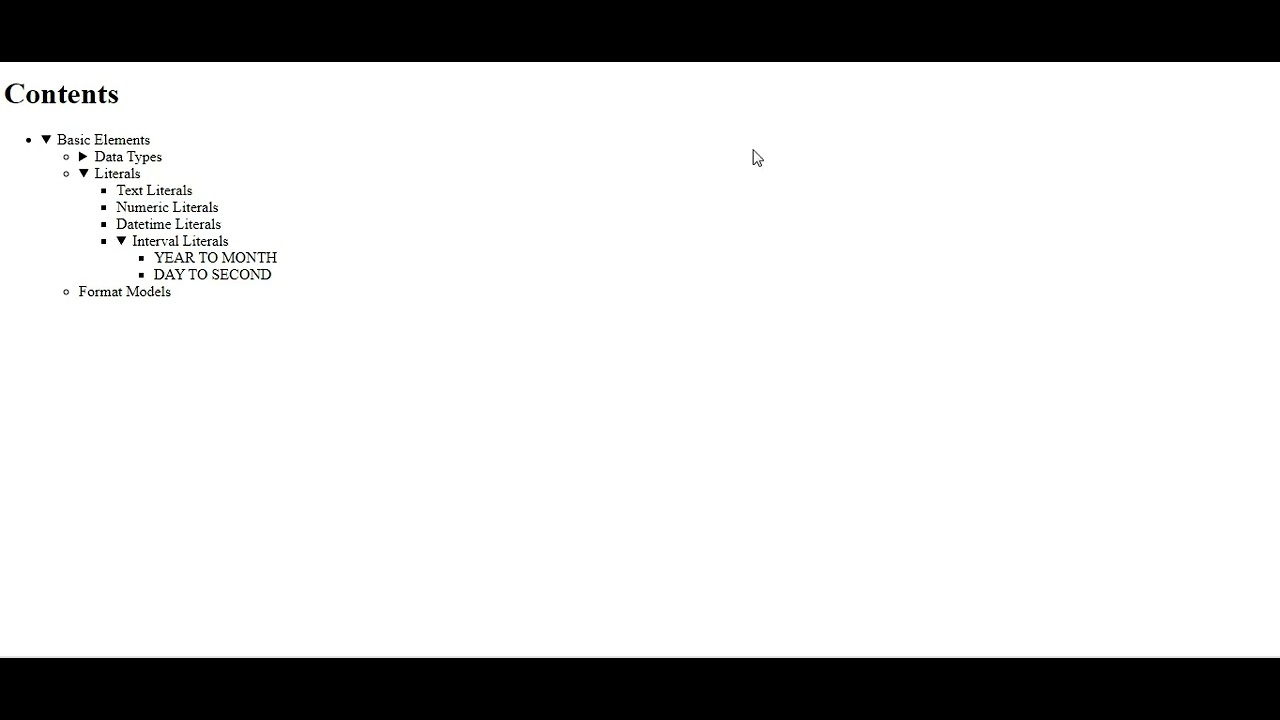 hierarchical tree structure with HTML #content