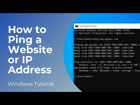 How to Ping a Website or IP Address Using Command Prompt