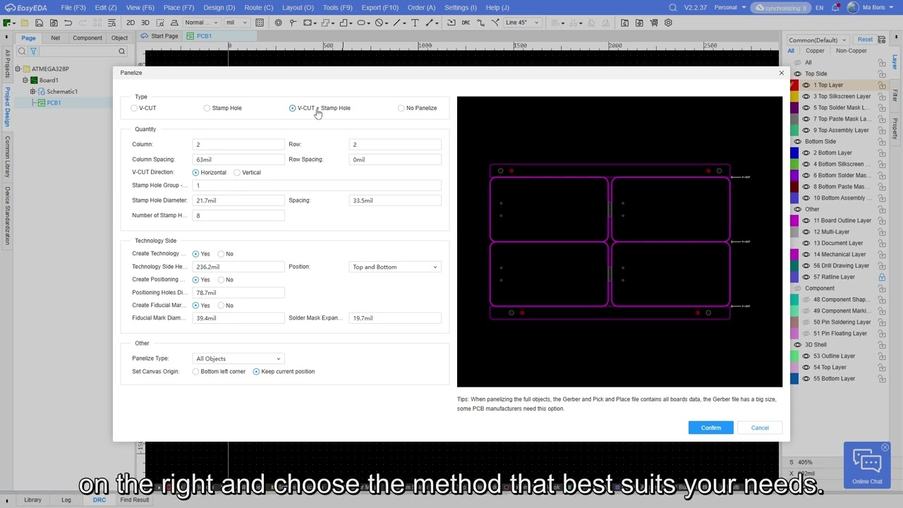 3.14 PCB Panelization