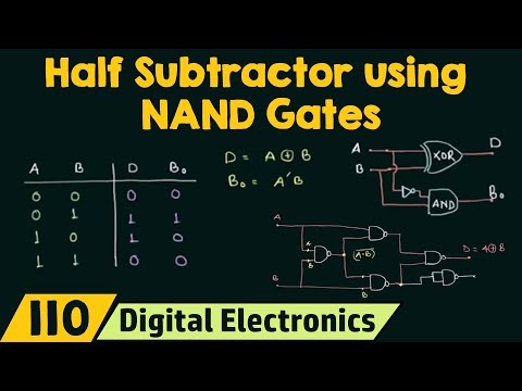 Realizing Half Subtractor using NAND Gates only Video Lecture - Crash ...