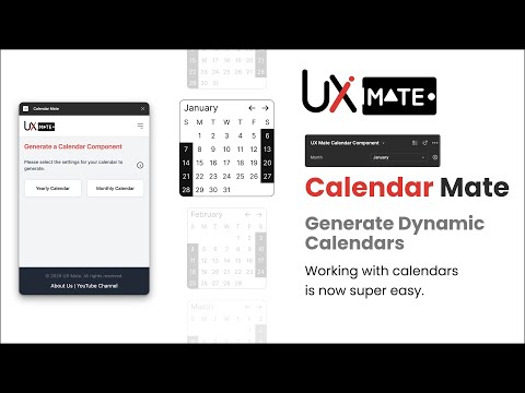 Generate Calendar component in Figma in seconds | Figma Tutorial for Beginners