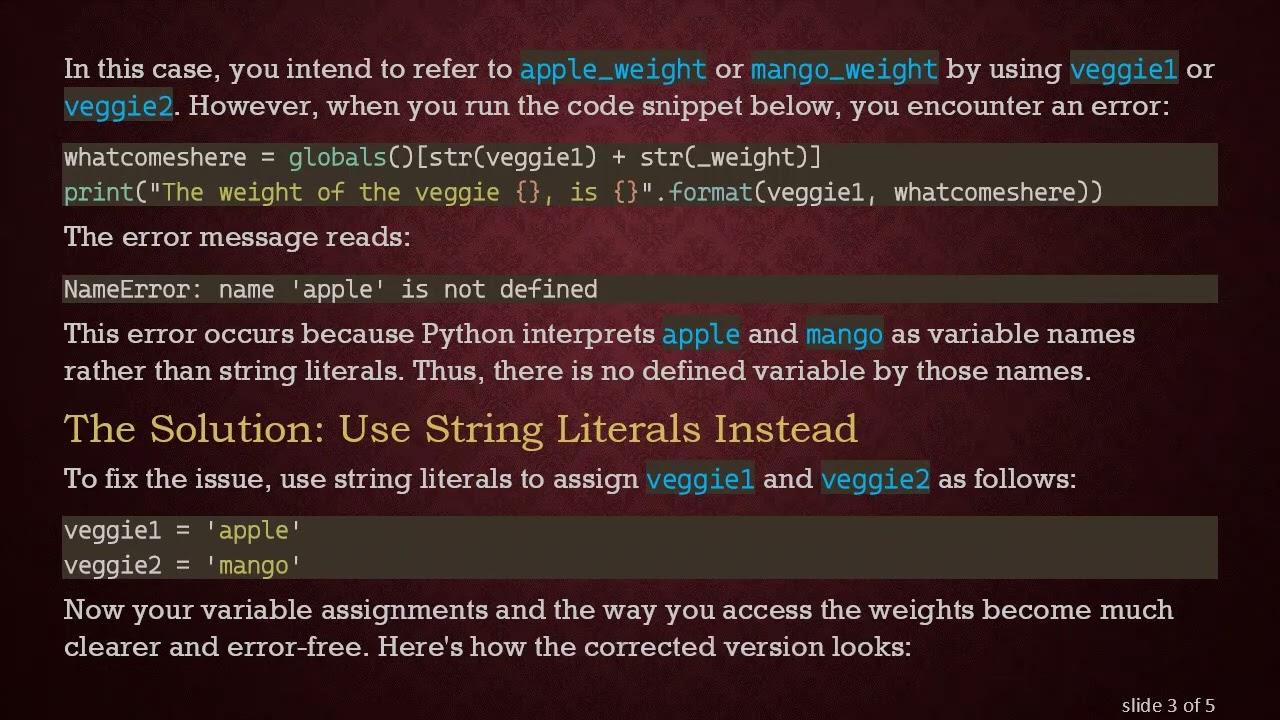 How to Dynamically Access Python Variable Values Using Global Variables