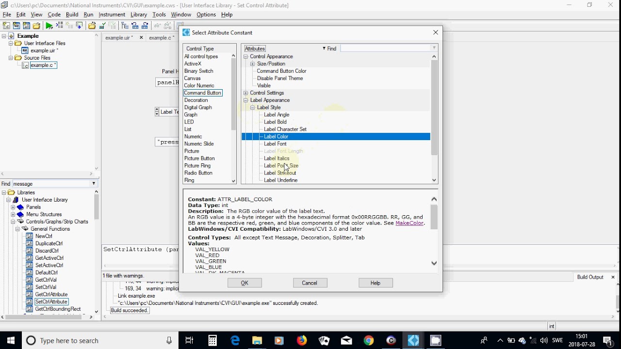 34 C programming GUI textbox and label