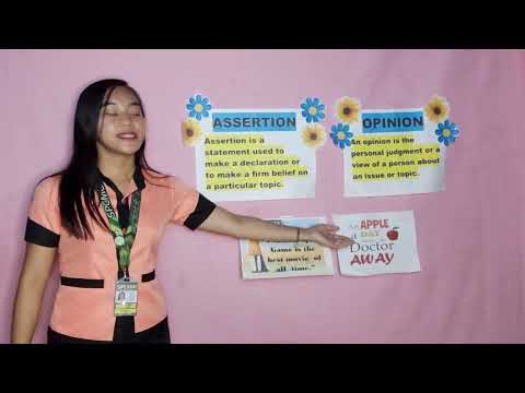 Teaching Demo || Assertion And Opinion
