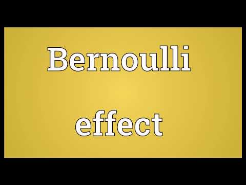 Bernoulli effect Meaning
