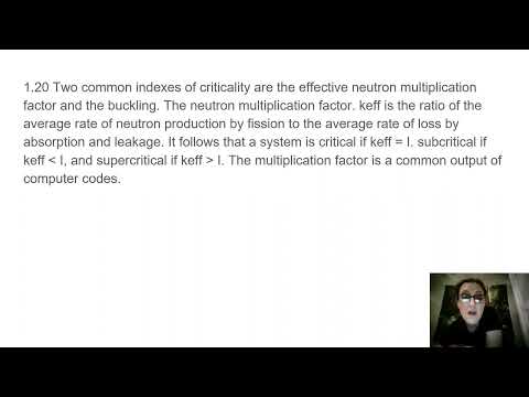 The Nuclear Criticality Safety Fundamentals Criticality Indices
