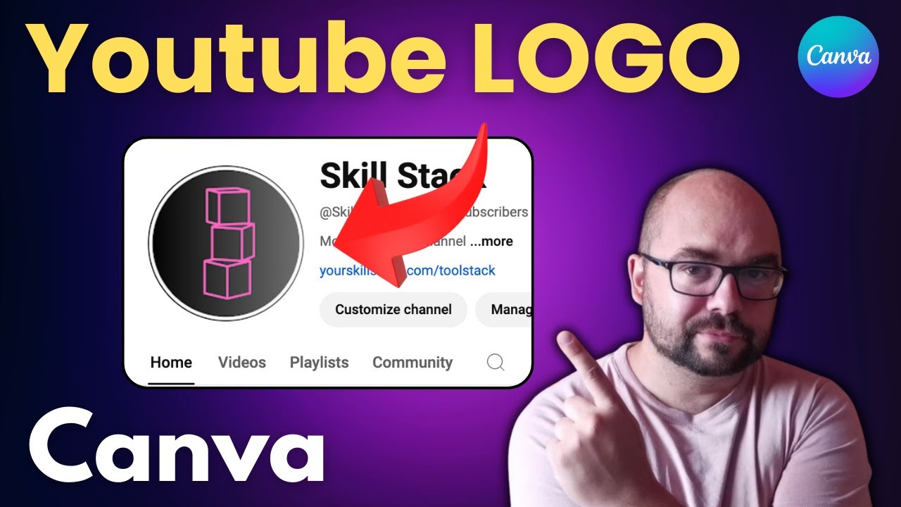 How to Make a Youtube Circle Profile LOGO with Canva