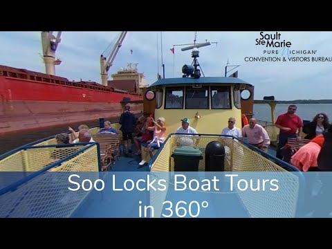 Soo Locks Boat Tour VR 360 Video