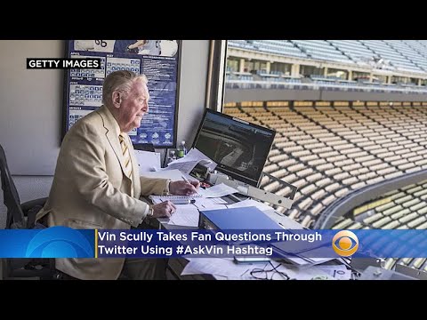 Vin Scully Takes Fan Questions Through Twitter Using #AskVin Hashtag