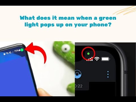 If the green light is showing on your phone then be alert your privacy might be compromised