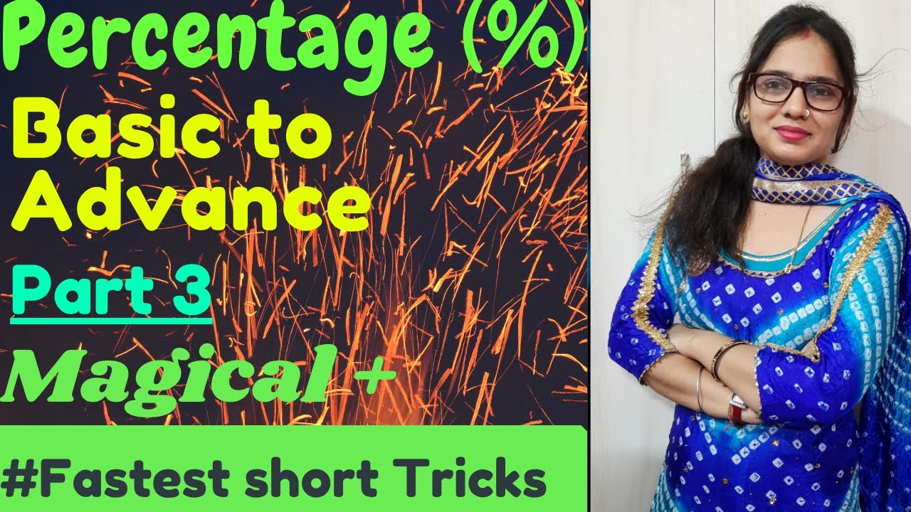 Maths Shortcut -Percentage short trick (From Basic to Advance)Part 3#Best #Maths Inside-88/21