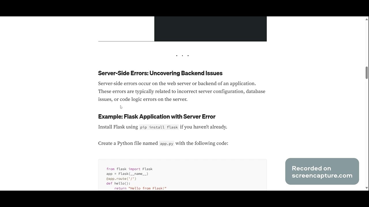 Client-Side and Server-Side Errors | Debugging | Python Code Nemesis