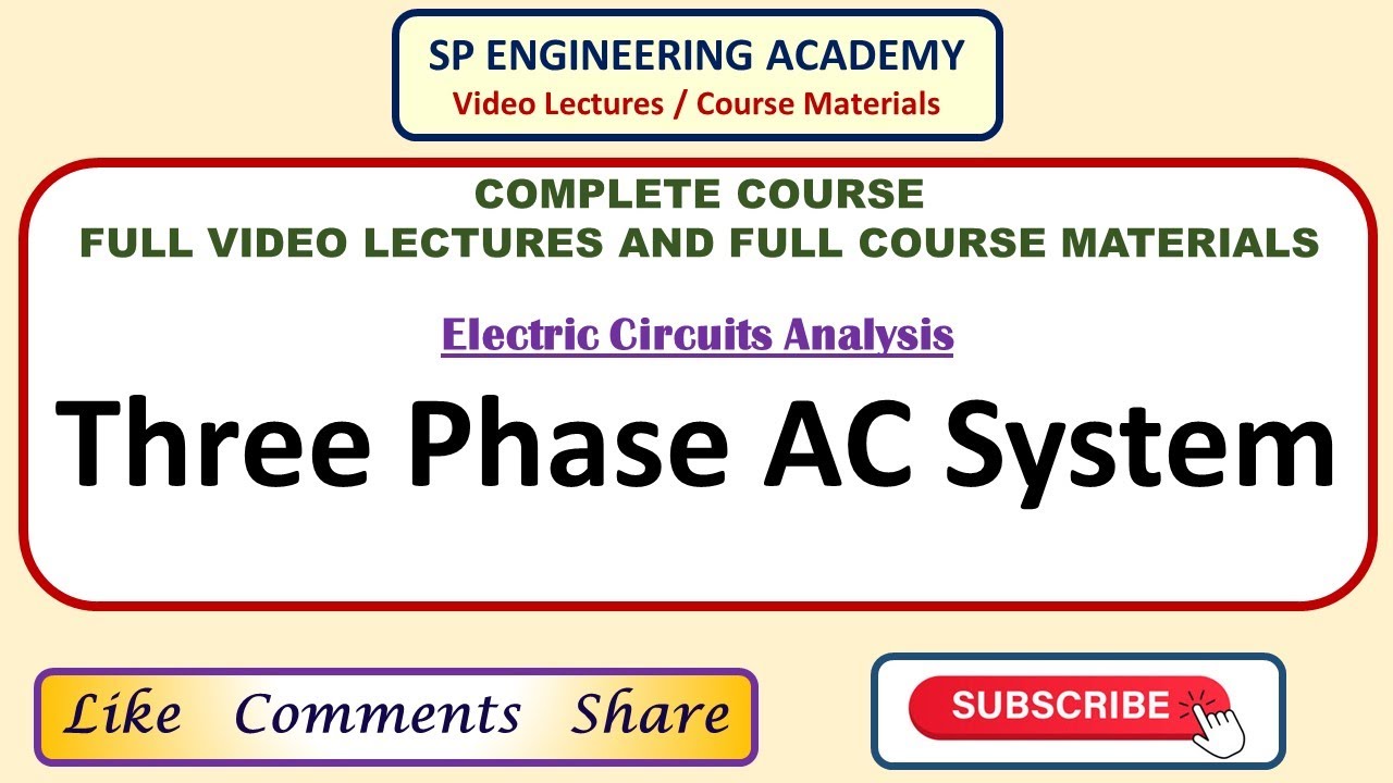 ECA 07 - Complete Course - Electric Circuit Analysis - Three Phase AC System