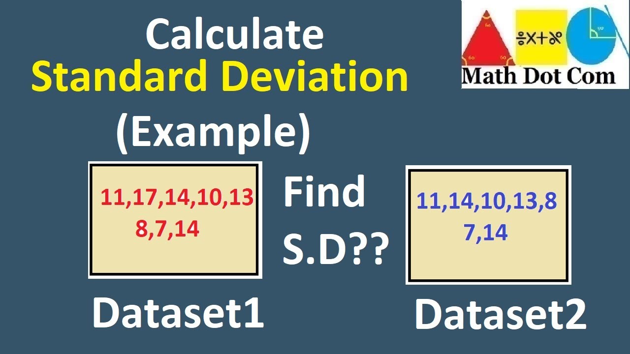 Mastering Standard Deviation:A Step-by-Step Guide with Example|Calculate SD Like a Pro! Math Dot Com