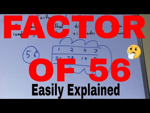 Factor of 56|How to find factors of 56|How to find out factors of 56|How to find all factors of 56