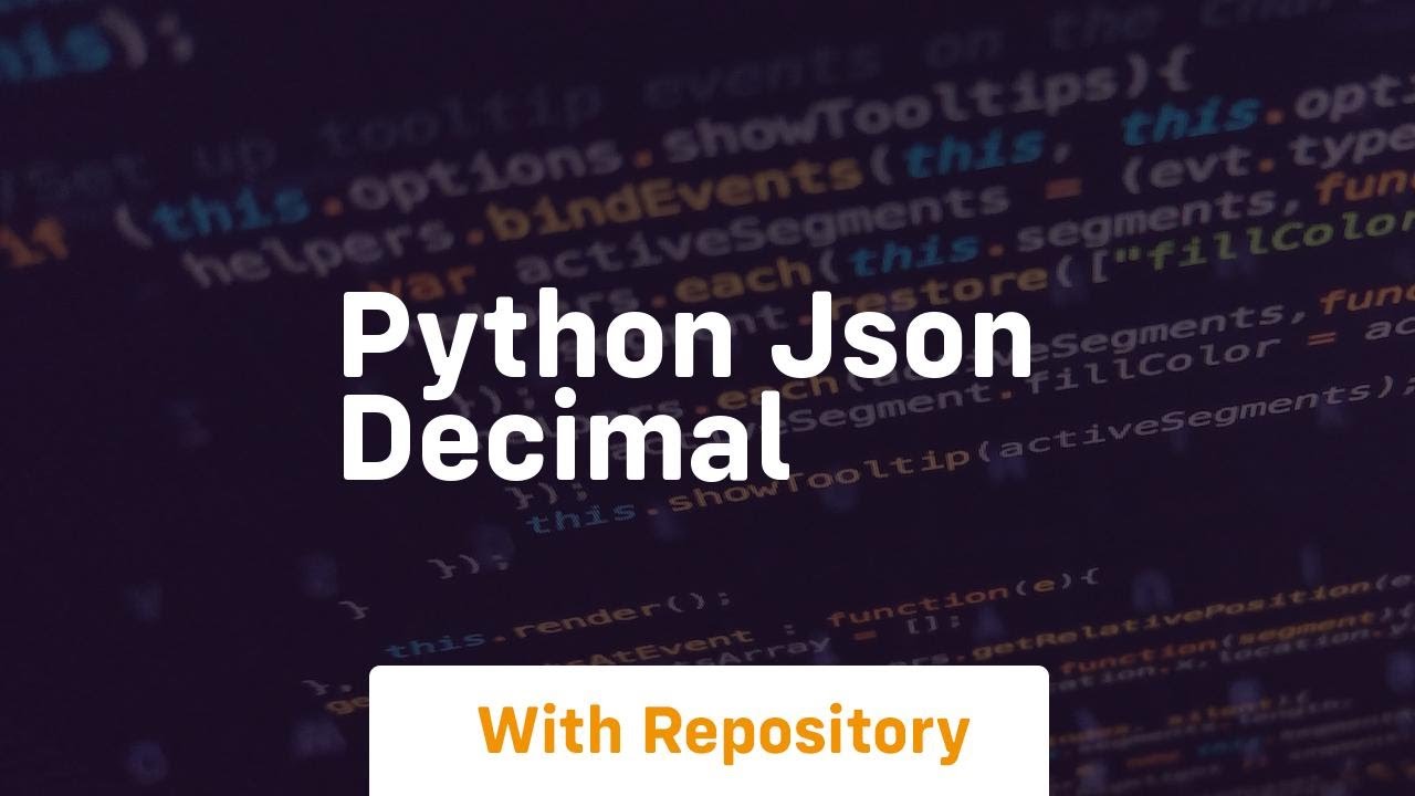 python json decimal