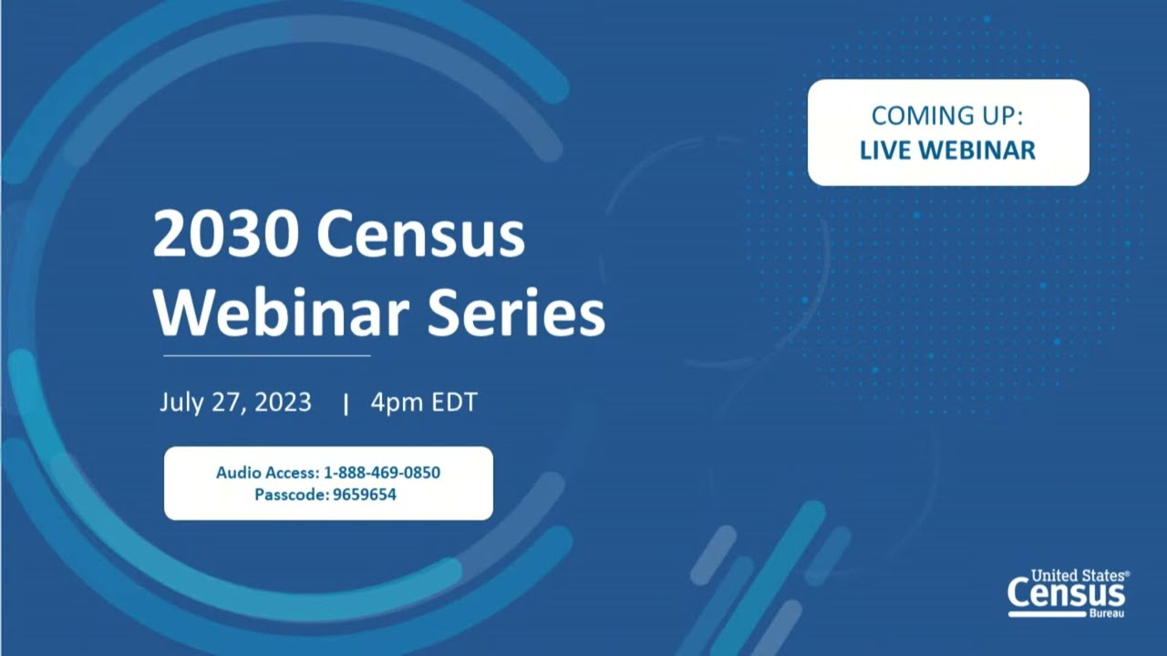 2030 Census Research, Testing and Timeline