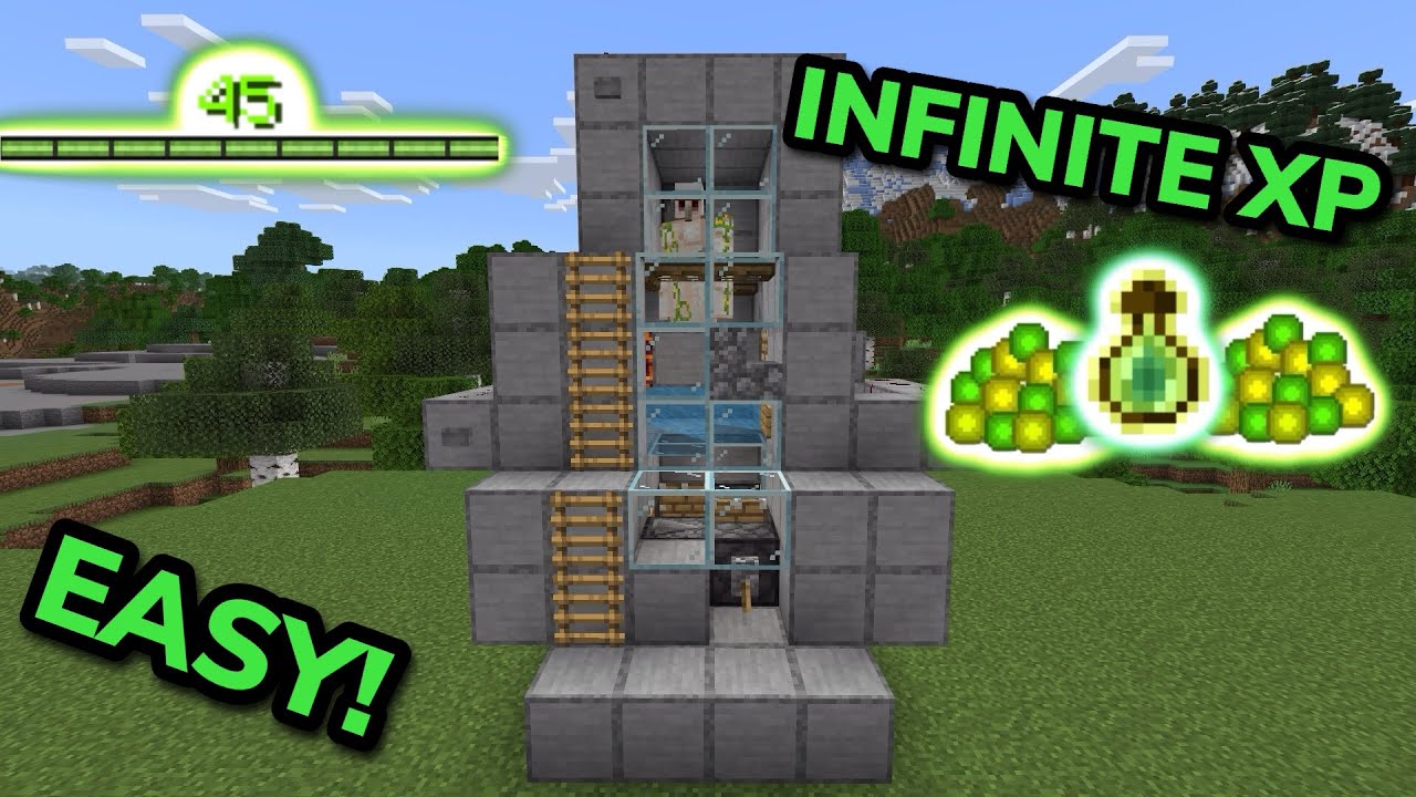 EASY 1.21 XP FARM TUTORIAL in Minecraft Bedrock (MCPE/Xbox/PS/Switch/PC) - Minecraft Builders