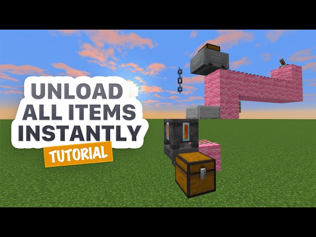 Easy minecart yeeter tutorial - instantly get all items from inside a ...