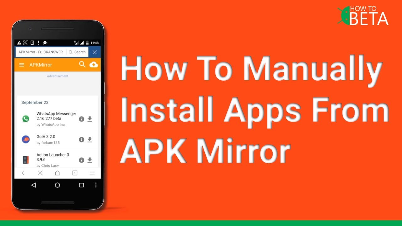 How To Manually Download and Install Apps From APK Mirror [No Root] [Noob] [Apps]