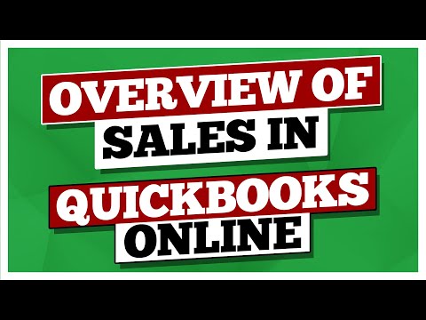 Overview of Sales with this QuickBooks Online Tutorial