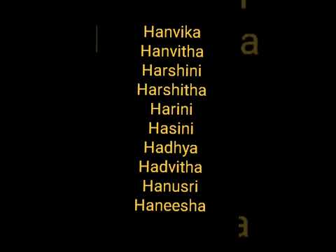 Baby girl names start with Ha| trending names #ytshorts #shorts