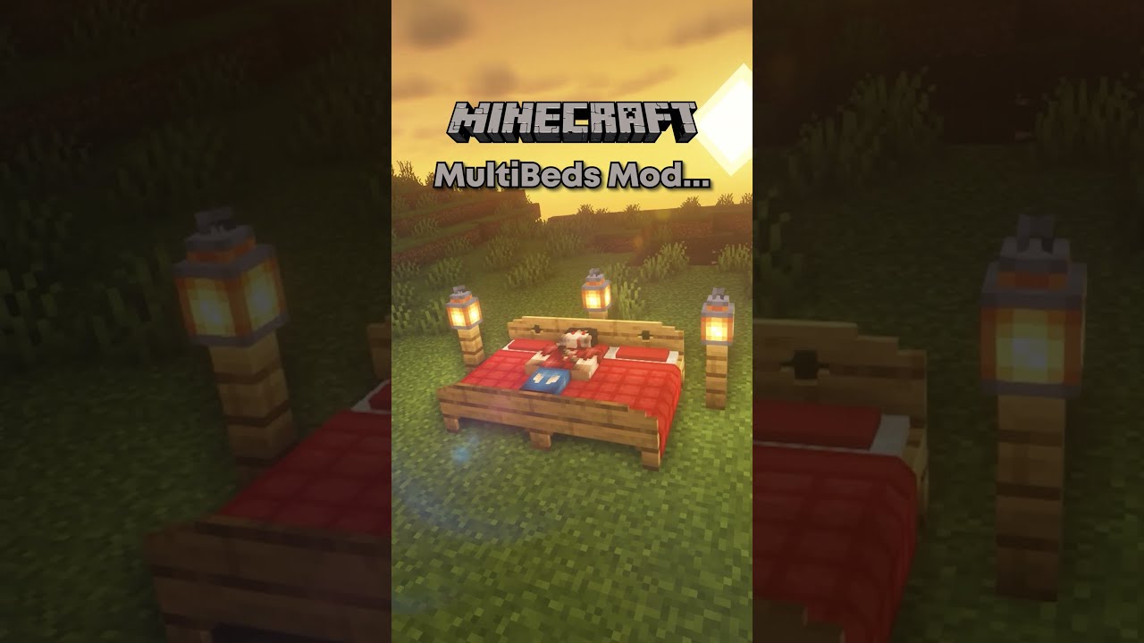 MINECRAFT MultiBeds Mod!🛏 (Bunk Beds!)