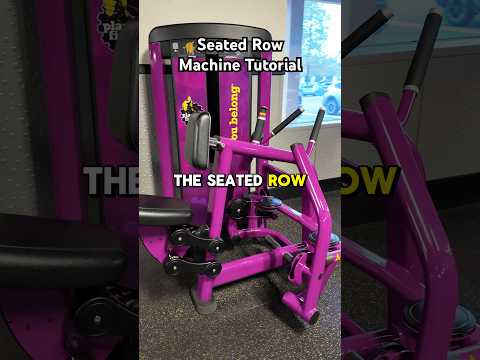SEATED ROW MACHINE 💪🏼 // Pull and your back with this exercise. #backworkout #planetfitness