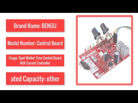 Spot Welder Time Control Board 40A Current Controller with Digital Display