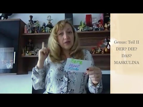 Genus: Teil II - DER? DIE? DAS? - MASKULINA