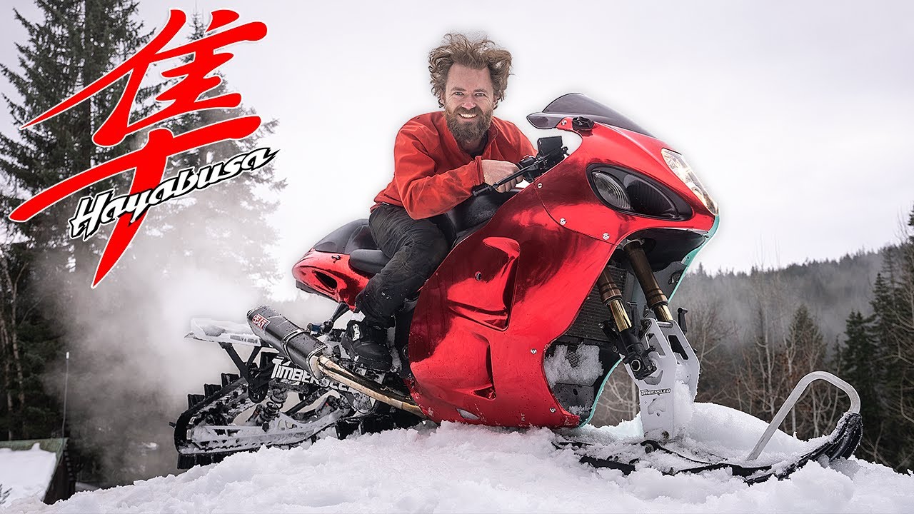 First-Generation Suzuki Hayabusa Gets Turned Into Crazy Fast Snow Bike - autoevolution