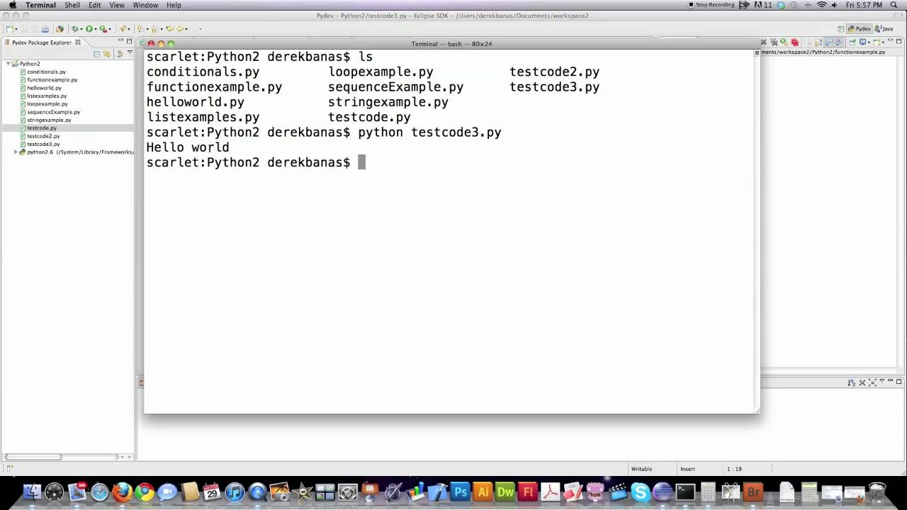 Python 2.7 Tutorial Pt 4